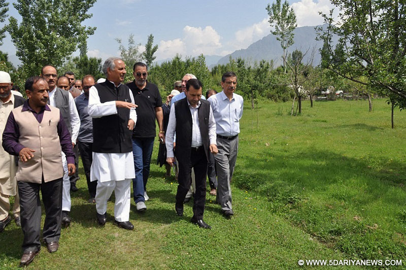 Abdul Rehman Veeri reviews development work of Ziyarat Sharif Khiram