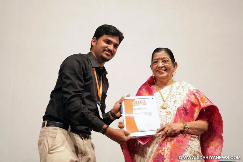 Playback singer P. Susheela enters Guinness World Records