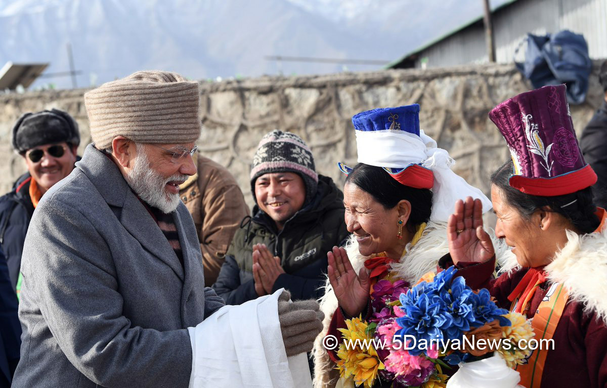 PM Visits Leh, Ladakh : Lays Foundation stone of the new terminal ...