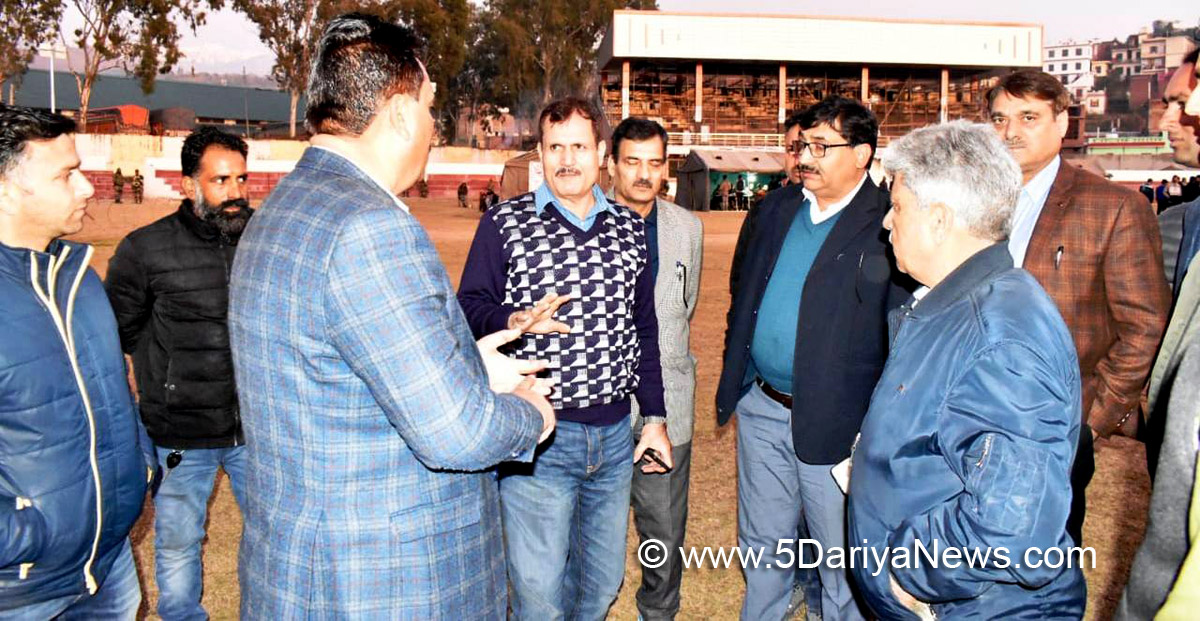 Secretary R&B inspects progress on Sports stadium Kheora, additional ...