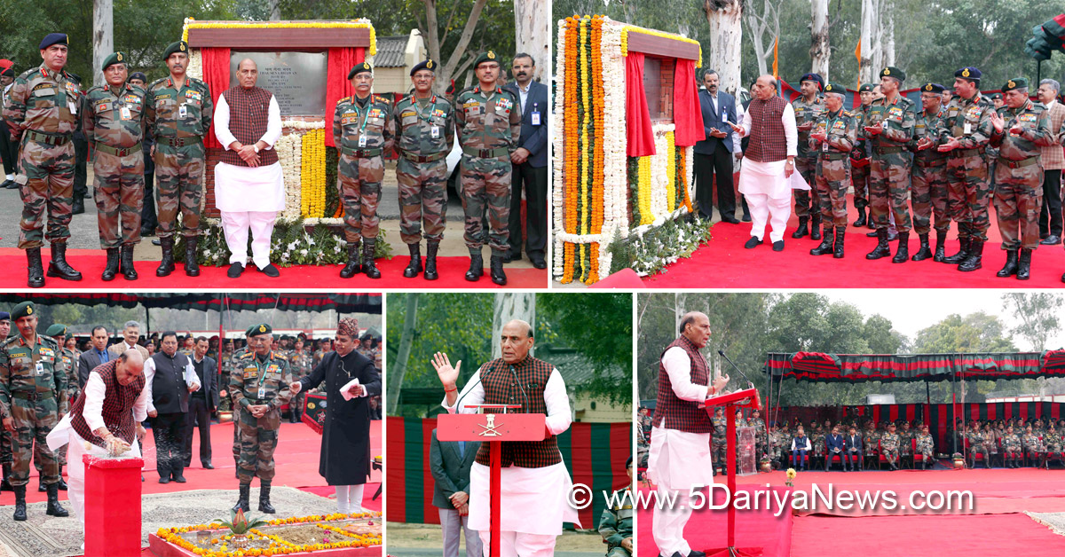 Rajnath Singh lays foundation stone of Thal Sena Bhawan at Delhi Cantt