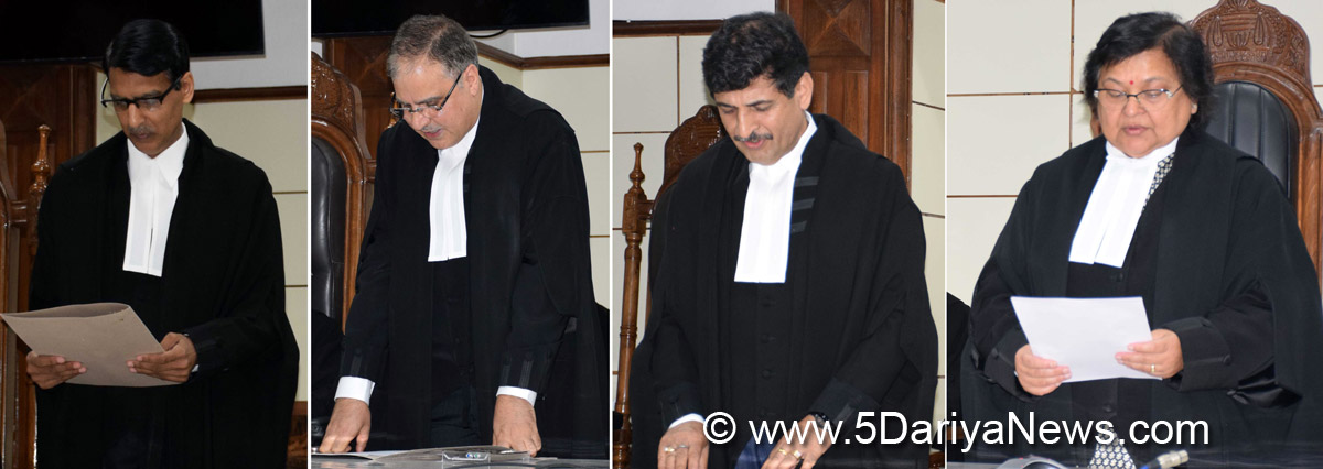 Three High Court judges administered oath of office by Chief Justice