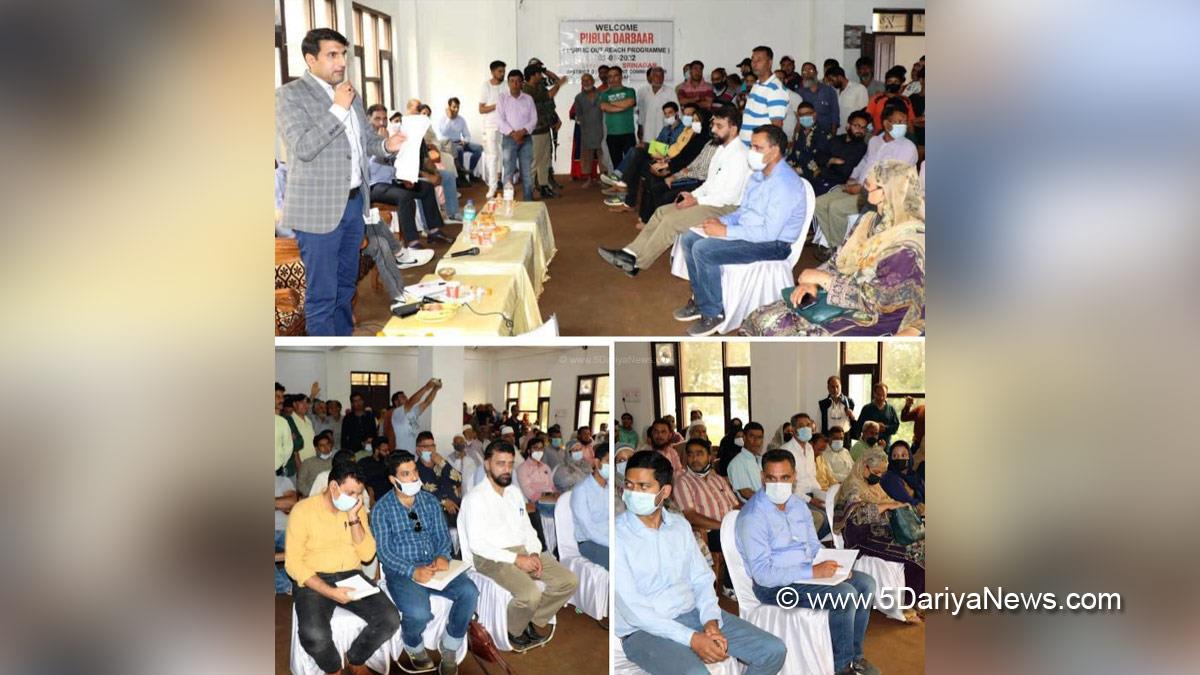 Block Diwas: DC Srinagar holds Public Grievance Redressal camp at Noorbagh