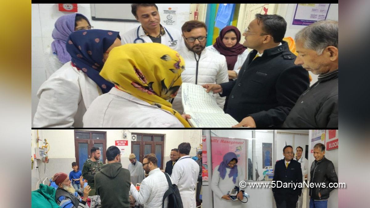 DC Kupwara Doifode Sagar Dattatray pays surprise visit to Sub District ...