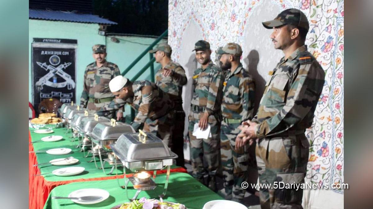 Indian Army Hosts Iftar Party in Kakapora to mark Ramzan Celebration