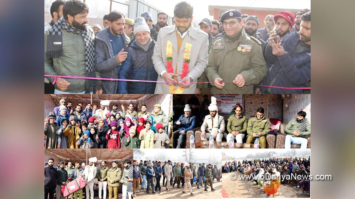 DC Ganderbal Shyambir inaugurates playground at Surfraw