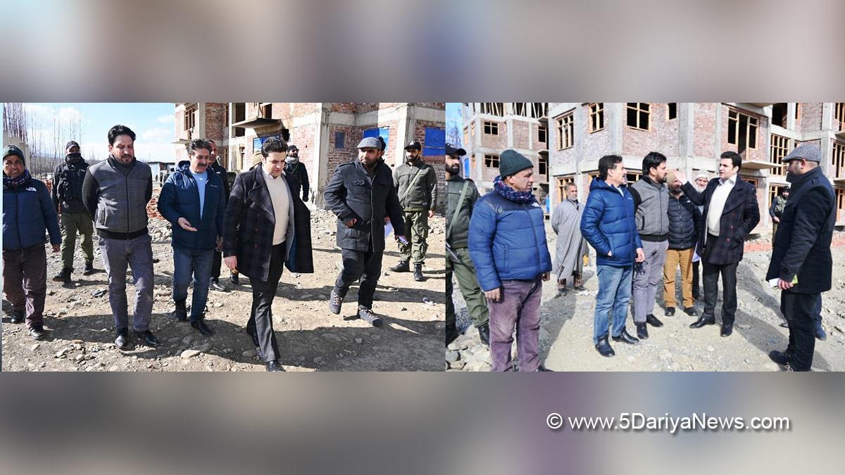 DC Kulgam Athar Aamir Khan takes stock of Transit Accommodation works ...