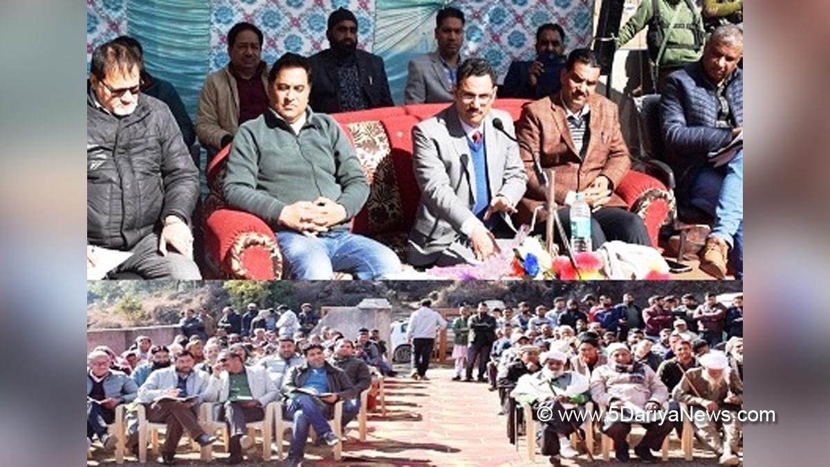 Weekly Block Diwas: DC Rajouri addresses public issues at Panchayat ...