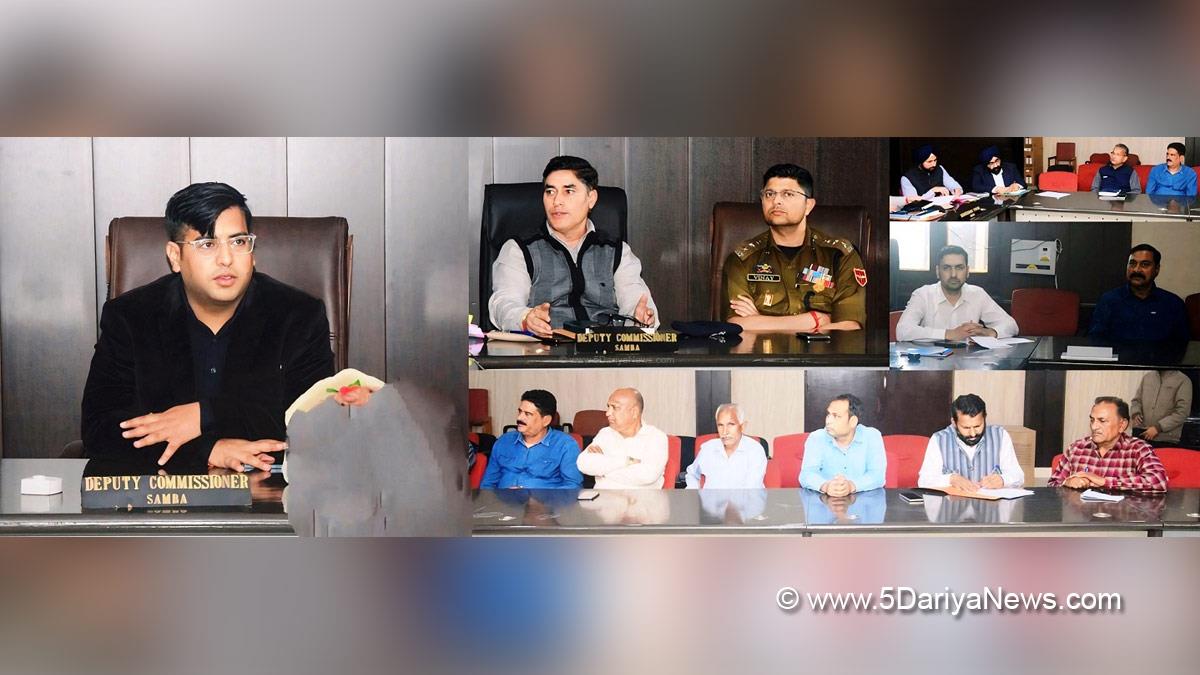 DEO Samba Abhishek Sharma chairs meeting with Political Parties ahead ...