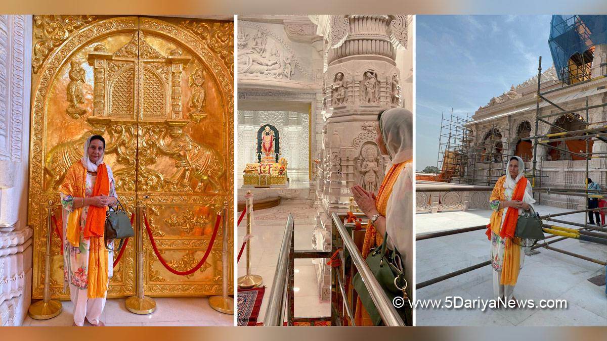 Blessed To Pay My Obeisance At Sri Ram Mandir In Ayodhya: MP Preneet Kaur