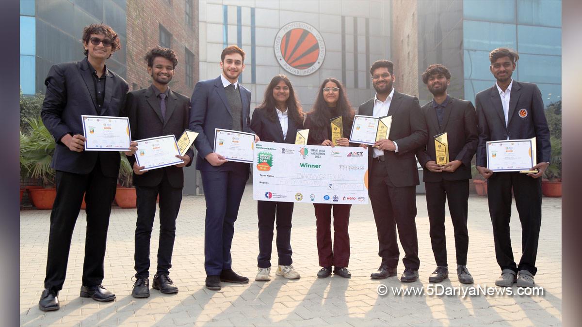 LPU’s students win 5 lakh grant in Ministry of Education’s national ...