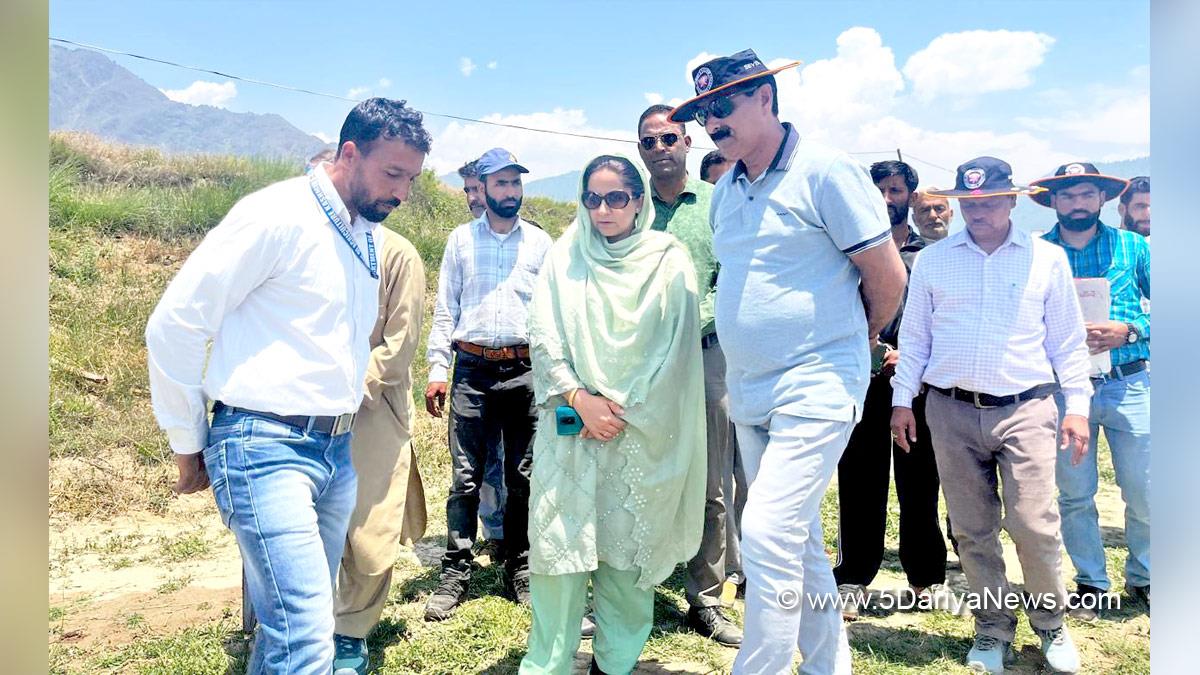 Director Agriculture Kashmir Chowdhury Mohammad Iqbal visits Kulgam Areas