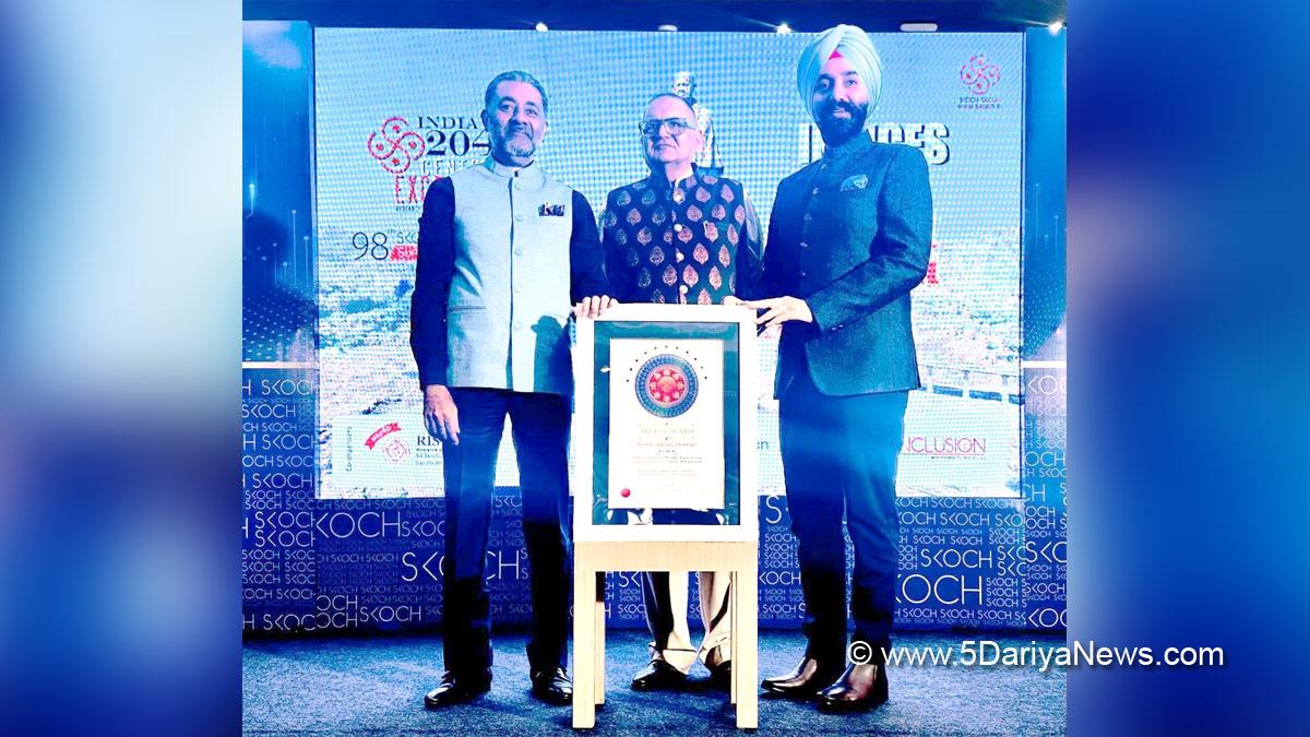 Charandeep Singh receives SKOCH Award 2024 for "Sustainable & Zero ...