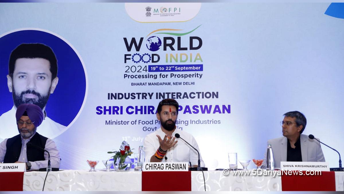 Chirag Paswan, chairs the roundtable interaction with companies engaged ...