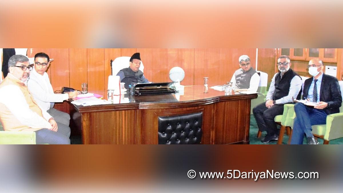 Abdul Rahim Rather reviews pace of progress on new Legislative Assembly ...