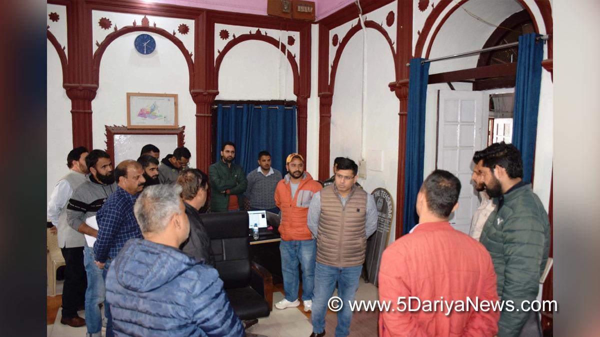 DC inspects District central Record Room at Fort building Poonch
