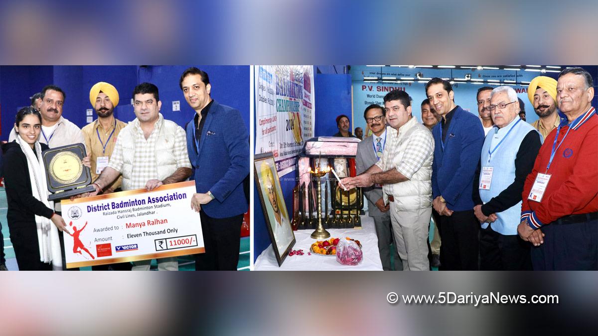 Swapan Sharma Inaugurates Punjab State Senior Badminton Championship