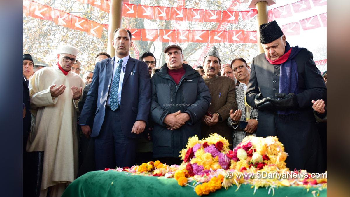 Omar Abdullah pays tributes to Sheikh Mohammad Abdullah on his 119th ...
