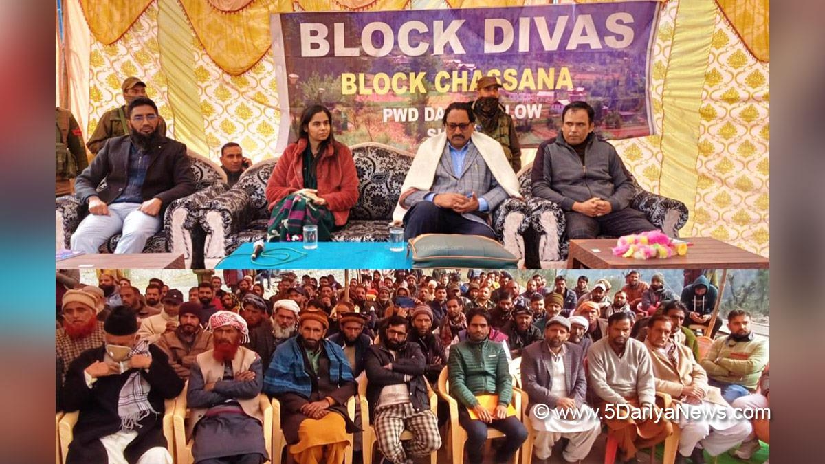 DDC Reasi Nidhi Malik chairs Block Diwas at Sungri Chassana to address ...