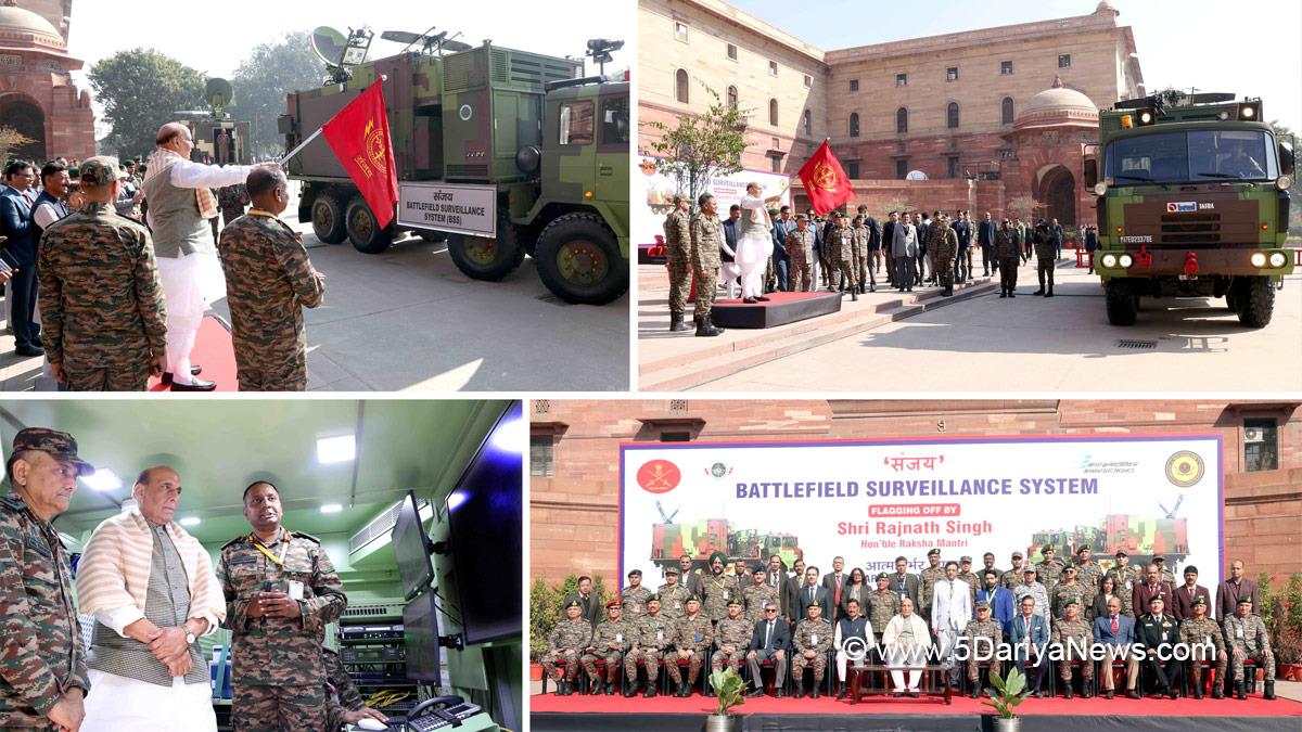 Rajnath Singh Flags Off ‘SANJAY’ Battlefield Surveillance System to ...