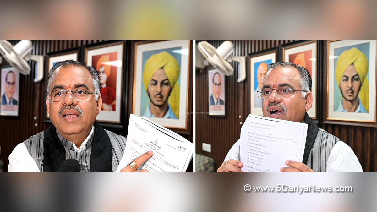 Tarun Chugh Slams AAP & Bhagwant Mann – Stop Politicizing Education!