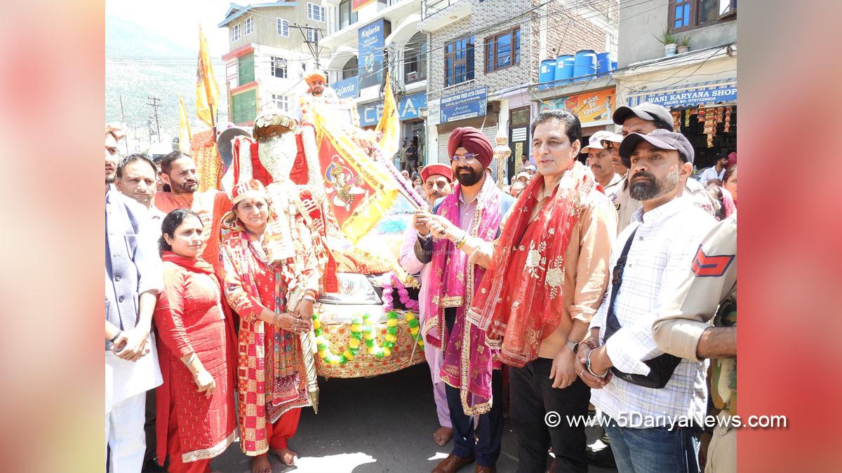 MLA Shakti Raj Parihar, DC Harvinder Singh flag off Holy Mindhal Chandi ...
