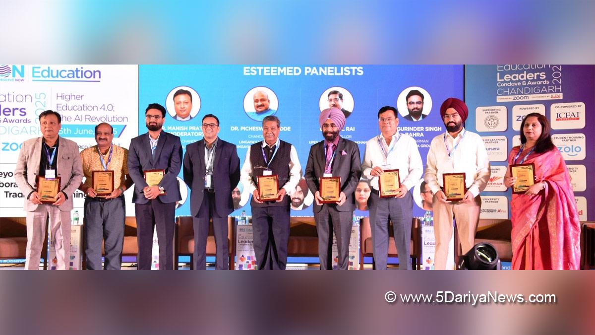 Aryans Group gets best placement award in 10th Education leader ...