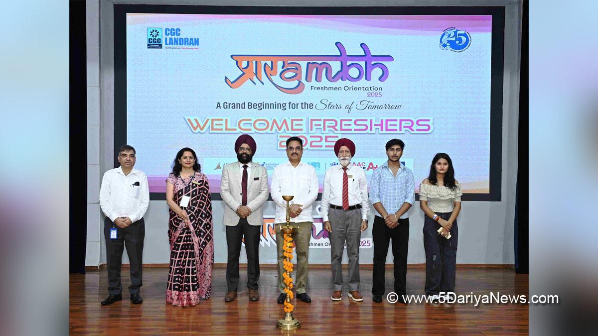 Orientation Program ‘Prarambh 2025’ for freshers underway at CGC Landran