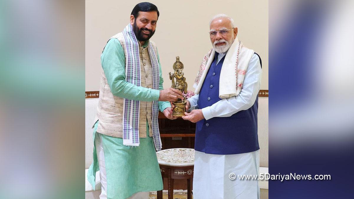 Nayab Singh Saini meets Narendra Modi