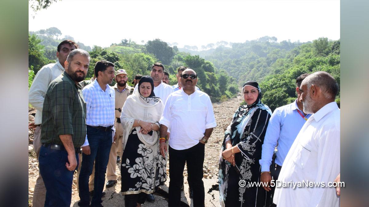 Surinder Kumar Choudhary takes on ground assessment of the damage due ...