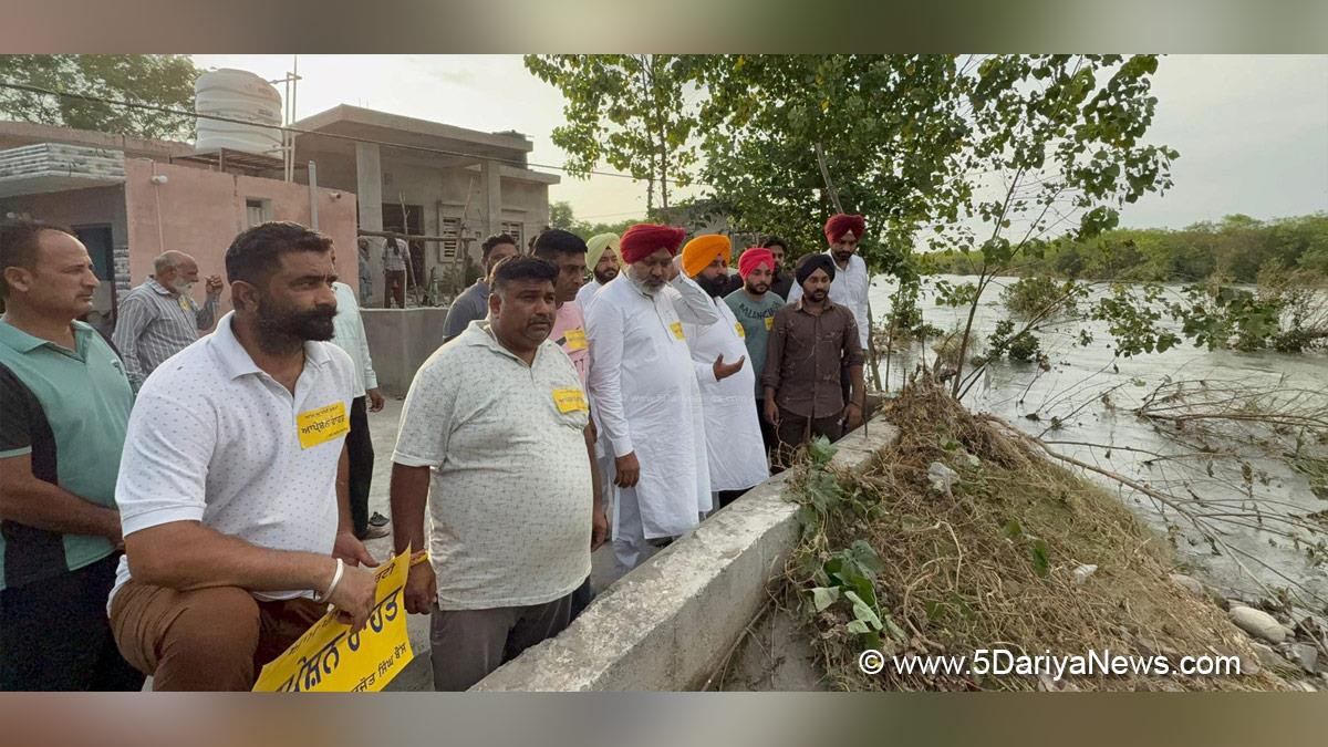 Harpal Singh Cheema and Harjot Singh Bains Visit Flood-Affected Areas