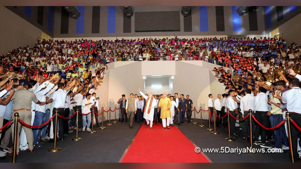 Amit Shah inaugurates the Veer Savarkar Sports Complex in Naranpura ...