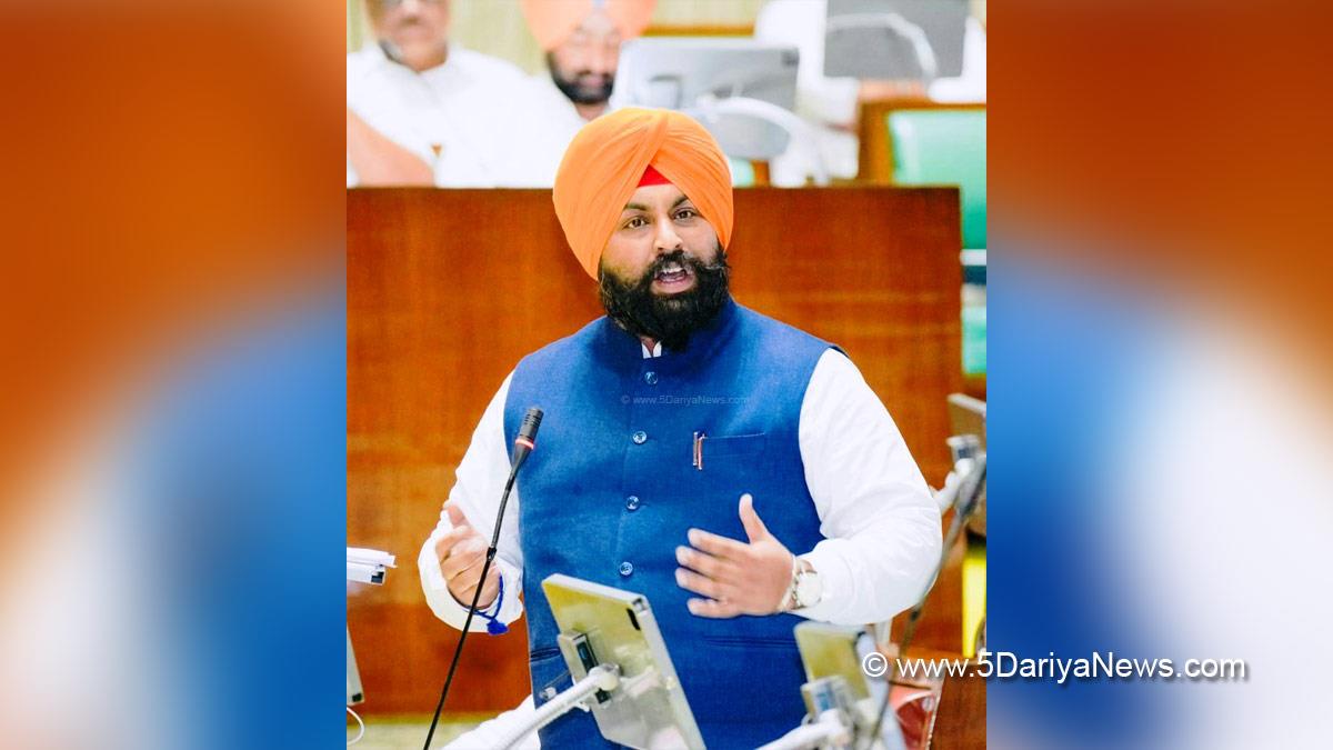 Harjot Bains Rips Into Centre’s Indifference Towards Punjab’s Plight