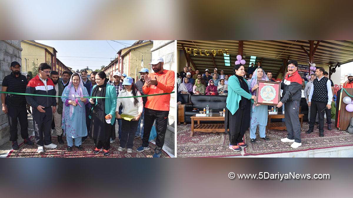 Sakeena Itoo inaugurates two days Annual Sports Meet of GMC Srinagar