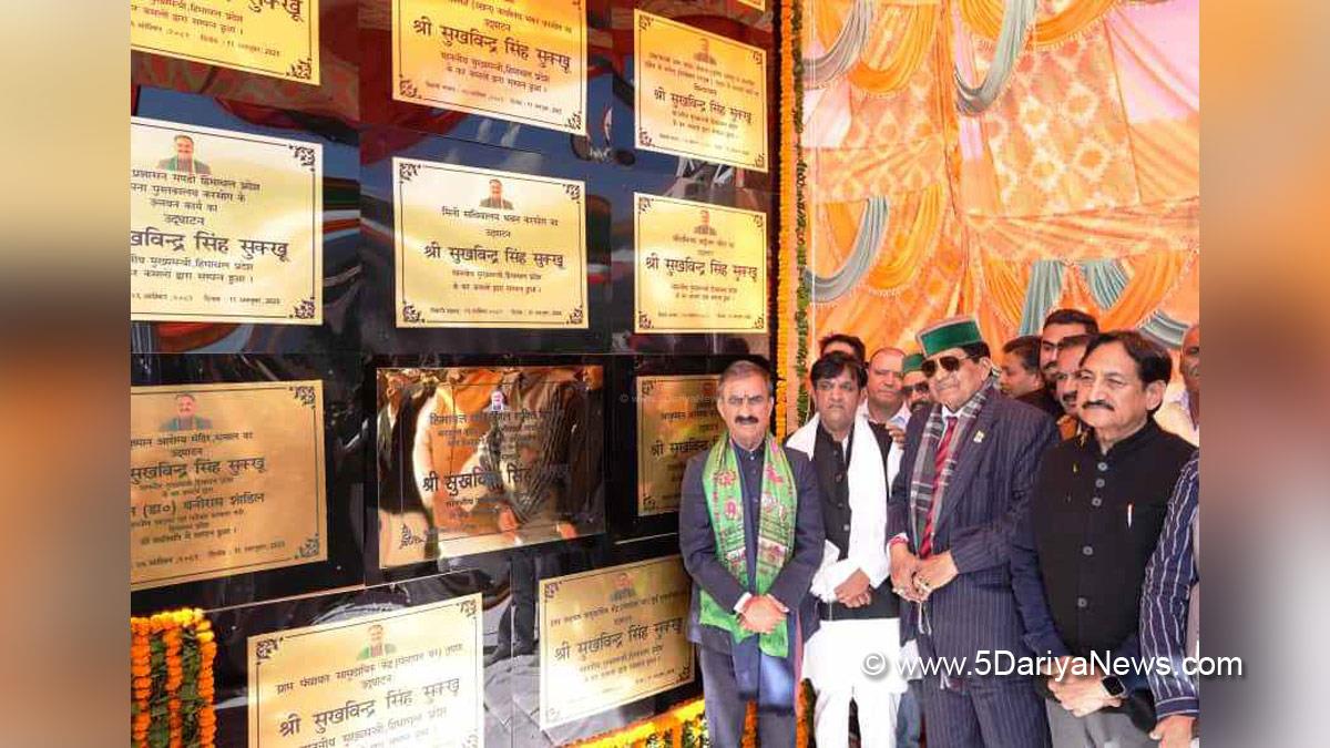 Sukhvinder Singh Sukhu inaugurates and lays foundation stone of ...
