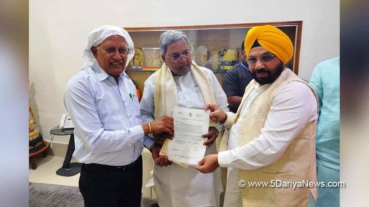 Punjab Ministers Meet Siddaramaiah To Invite Him For 350th Martyrdom ...