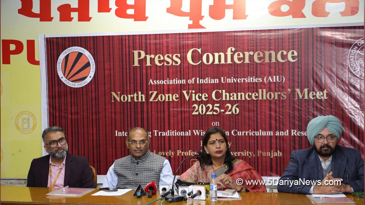 LPU Hosted Press Conference Ahead of AIU North Zone Vice Chancellors ...