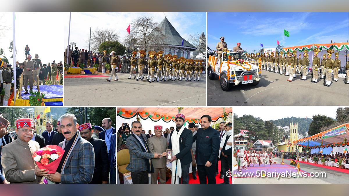 Governor Shiv Pratap Shukla unfurls Tricolour at historic Ridge on 77th ...