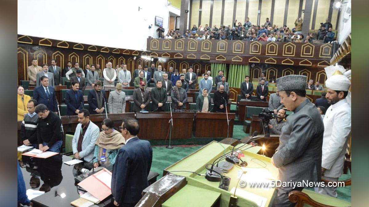 Budget Session-2026 : Abdul Rahim Rather, House pays tributes to former ...