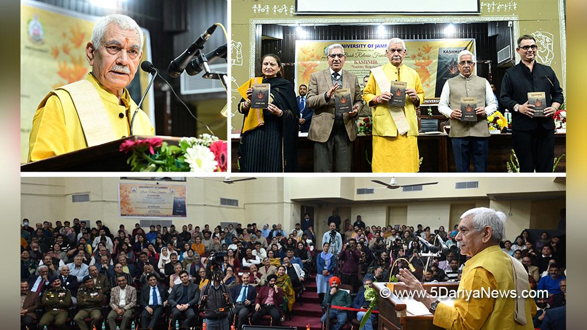 Manoj Sinha releases Prof. Ashok Kaul’s book ‘Kashmir-Nativity Regained’