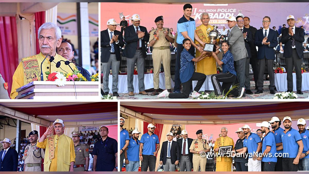 Manoj Sinha attended closing ceremony of 2nd All India Police Kabaddi ...