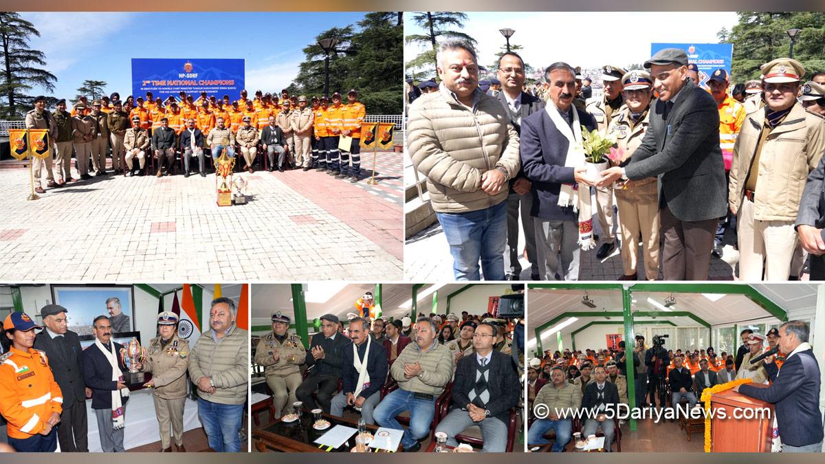 Proud moment for Himachal as SDRF tops national CSSR competition again ...