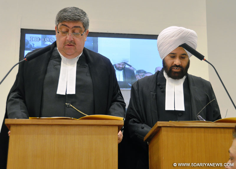 Chief Justice Punjab And Haryana High Court Administered The Oath Of ...